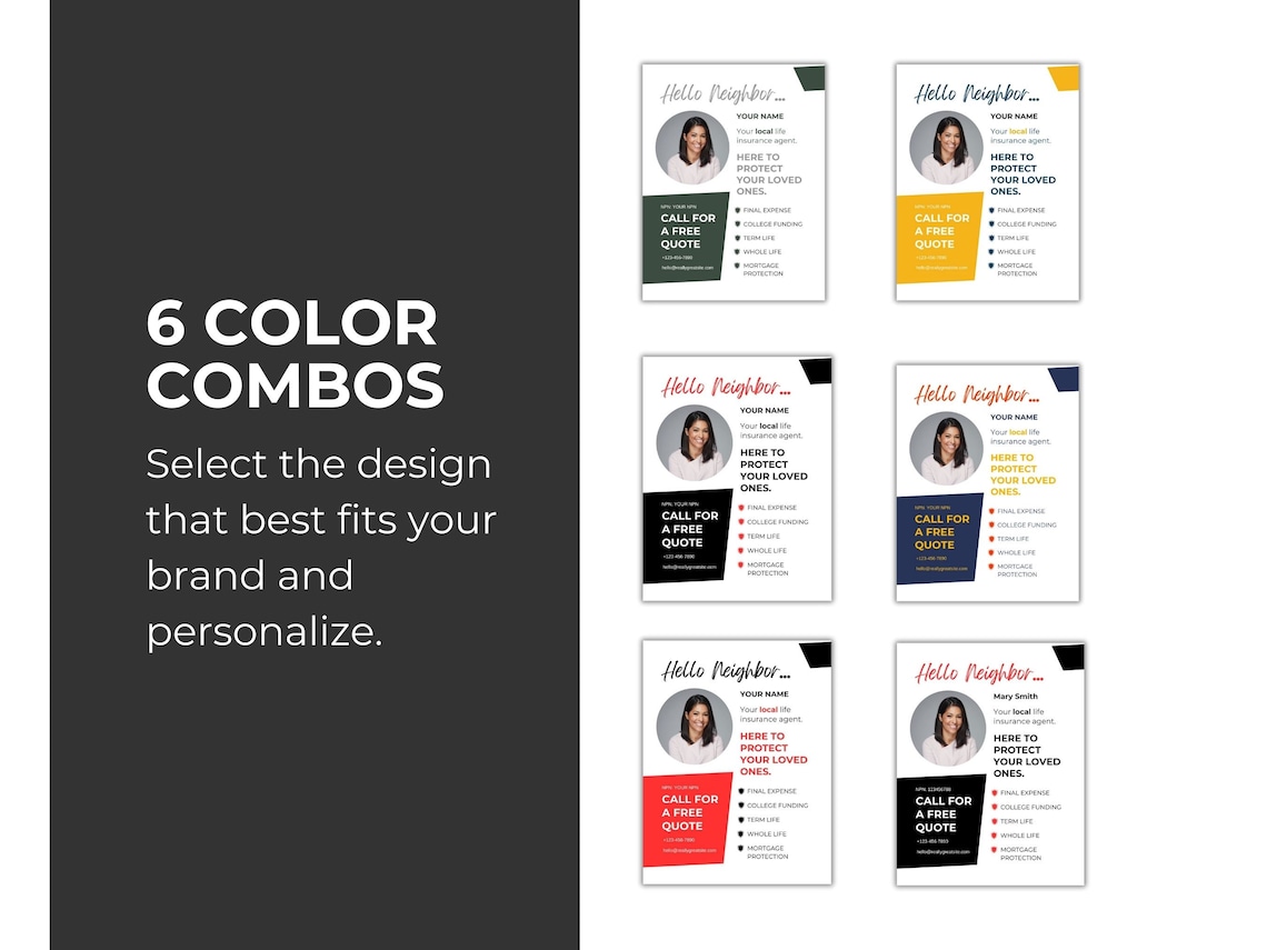 Life Insurance Agent Flyer Template: Editable Canva Design - Etsy