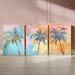 Digital File - Modern Funky Palm Tree Set of Three - Tropical Serenity ...