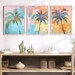 Digital File - Modern Funky Palm Tree Set of Three - Tropical Serenity ...