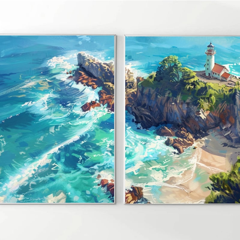 Aerial View Painting - Etsy