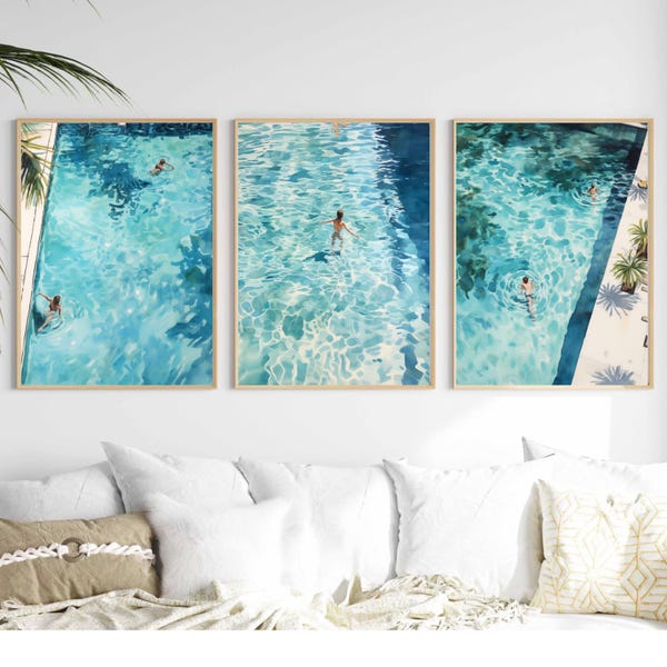 Swimming Pool Art - Etsy