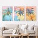 Digital File - Modern Funky Palm Tree Set of Three - Tropical Serenity ...