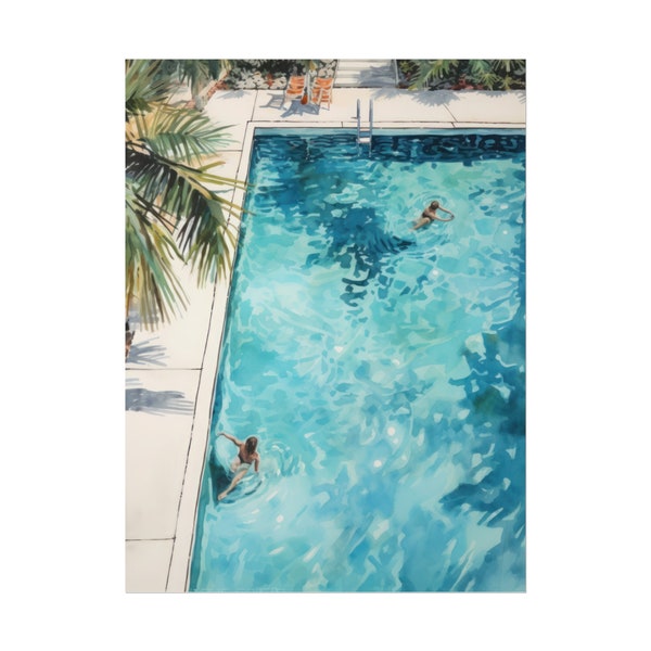 Swimming Pool Art - Etsy