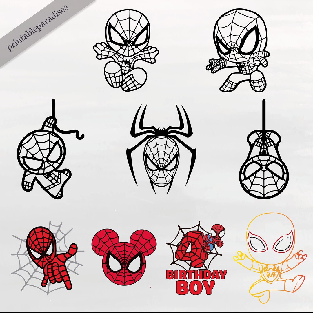 Spiderman SVG Spiderman Face Svg Layered Cutting Files - Etsy Canada