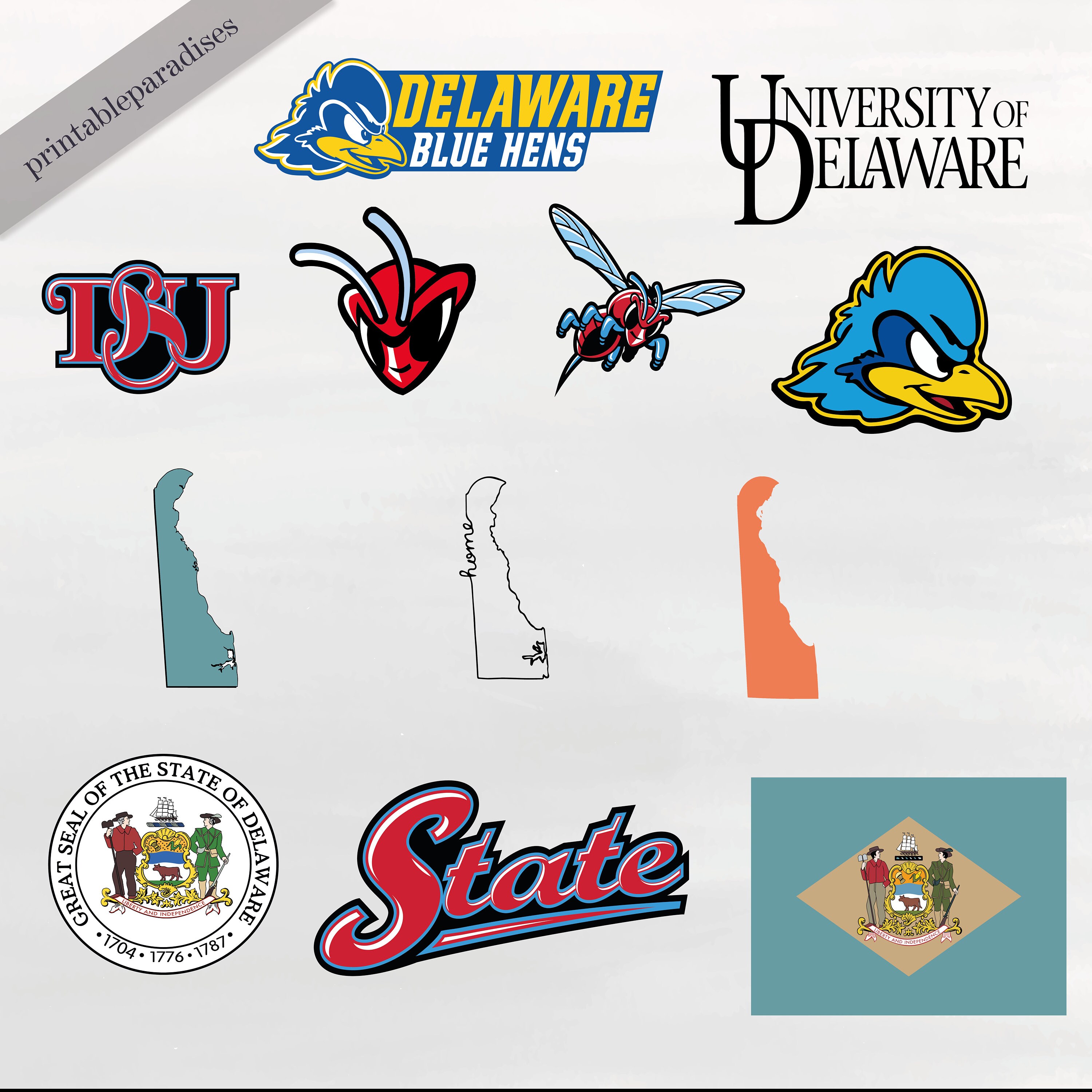 Delaware State Svg Bundle, Delaware Hornets Svg, Dsu Svg, Delaware ...