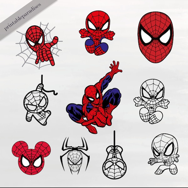Layered Spiderman Paper Svg - Etsy