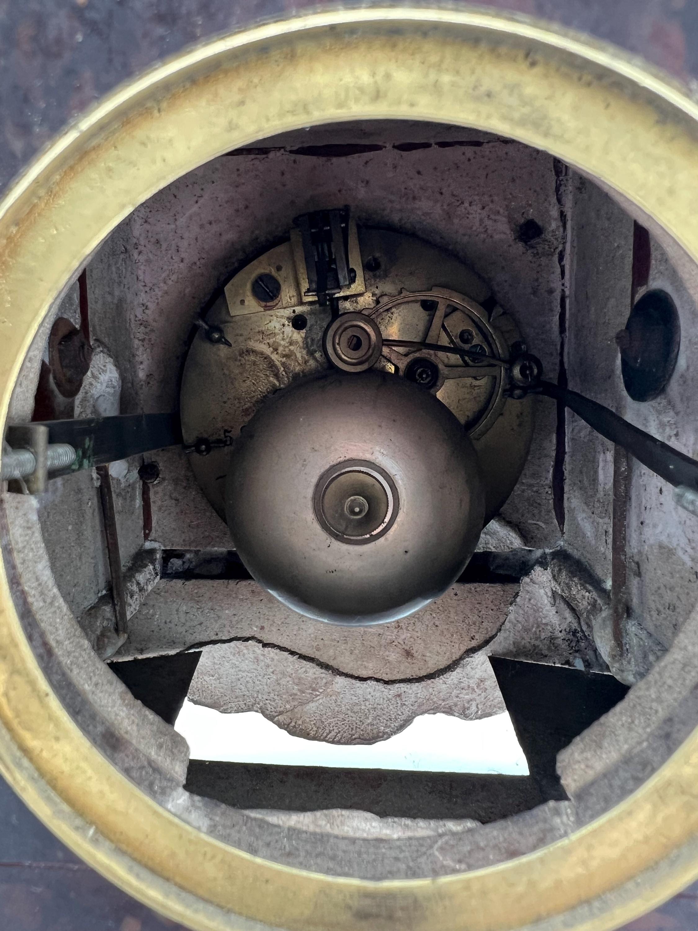 Antique French Marble Mantel Clock: Cherub Finial, (needs Repair) - Etsy