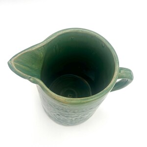 Antique 1920s Mccoy Pottery Green Pitcher - Etsy