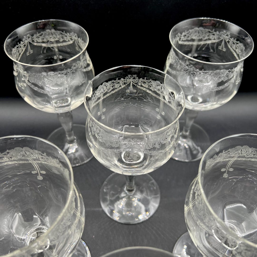 10 Antique Bryce Brothers Wine Glasses - Etsy