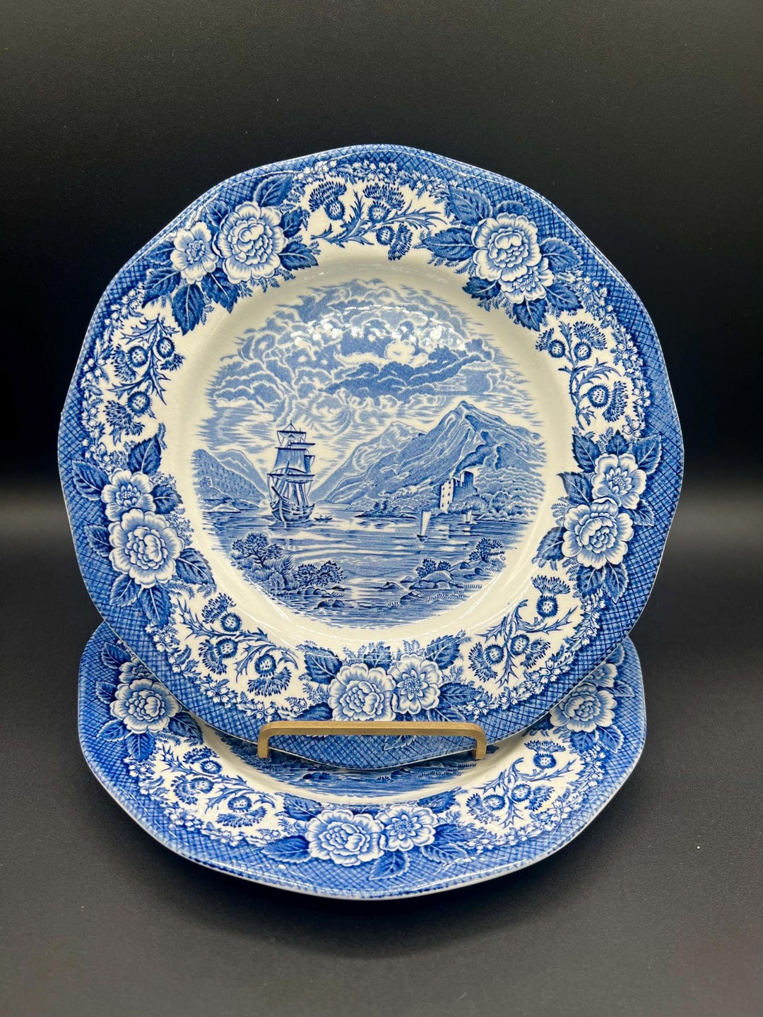 2 Royal Warwick Lochs of Scotland 10" Dinner Plates - Etsy