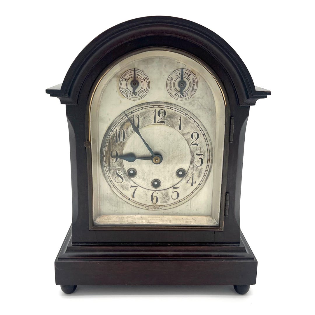 Antique 1920s German Bracket Mantel Clock by G.B. - Etsy