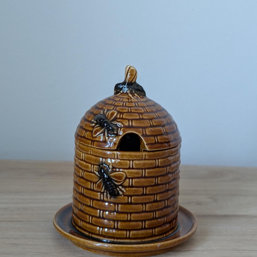 Goebel Ceramic Honey Pot Hive With Bees Made in West Germany - Etsy