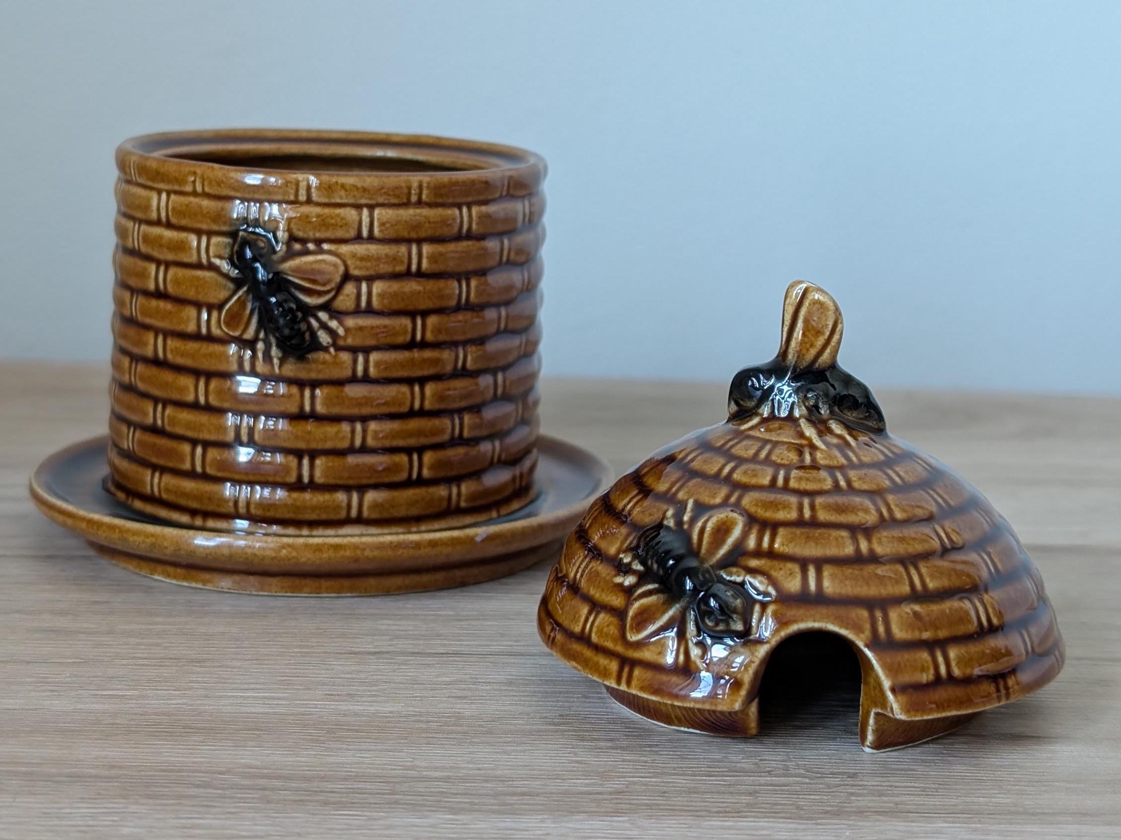 Goebel Ceramic Honey Pot Hive With Bees Made in West Germany - Etsy