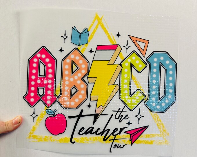 Teacher, Teacher Appreciation Ready to Press, DTF TRANSFER ,shirt Iron ...