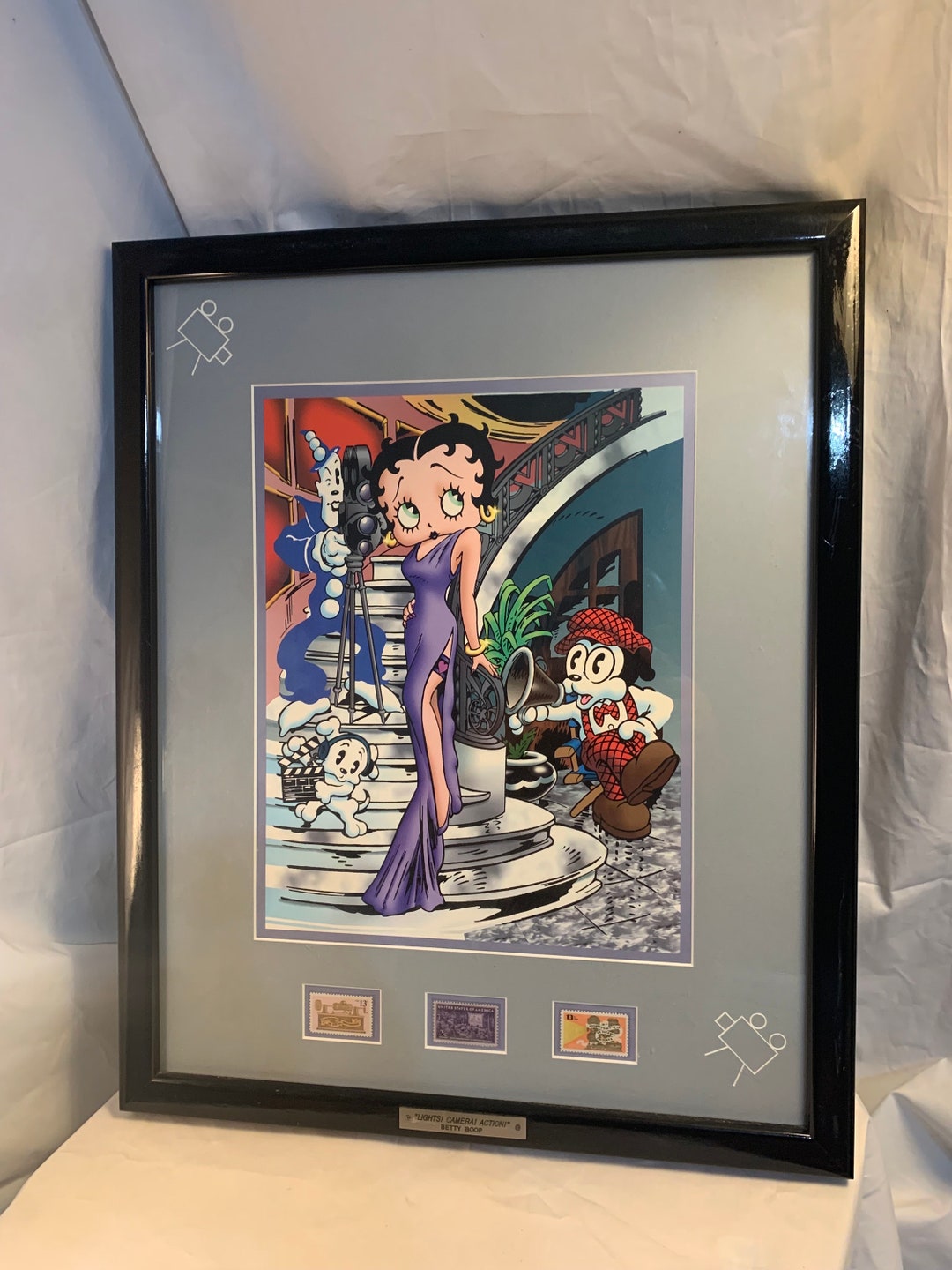 Betty Boop Art Print Lights Camera Action Wall Art Flapper Betty Boop ...