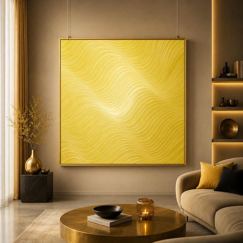 Abstract Wave Printable, Textured Lines, Scandinavian Decor - Etsy