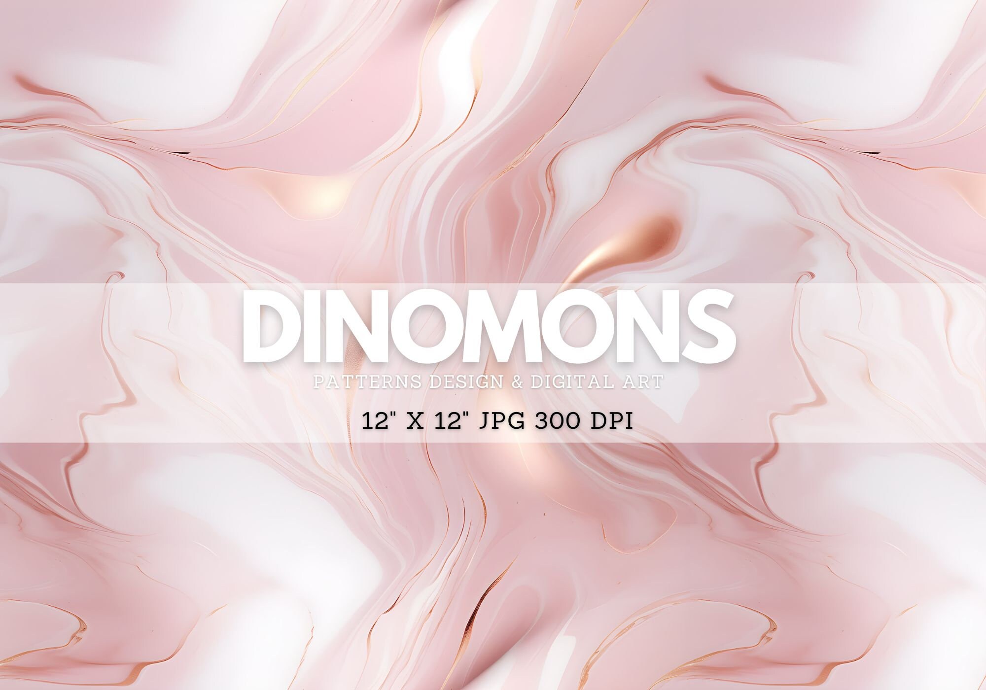 4 Luxury Rose Gold Marble Digital Paper, Smooth Texture Instant ...