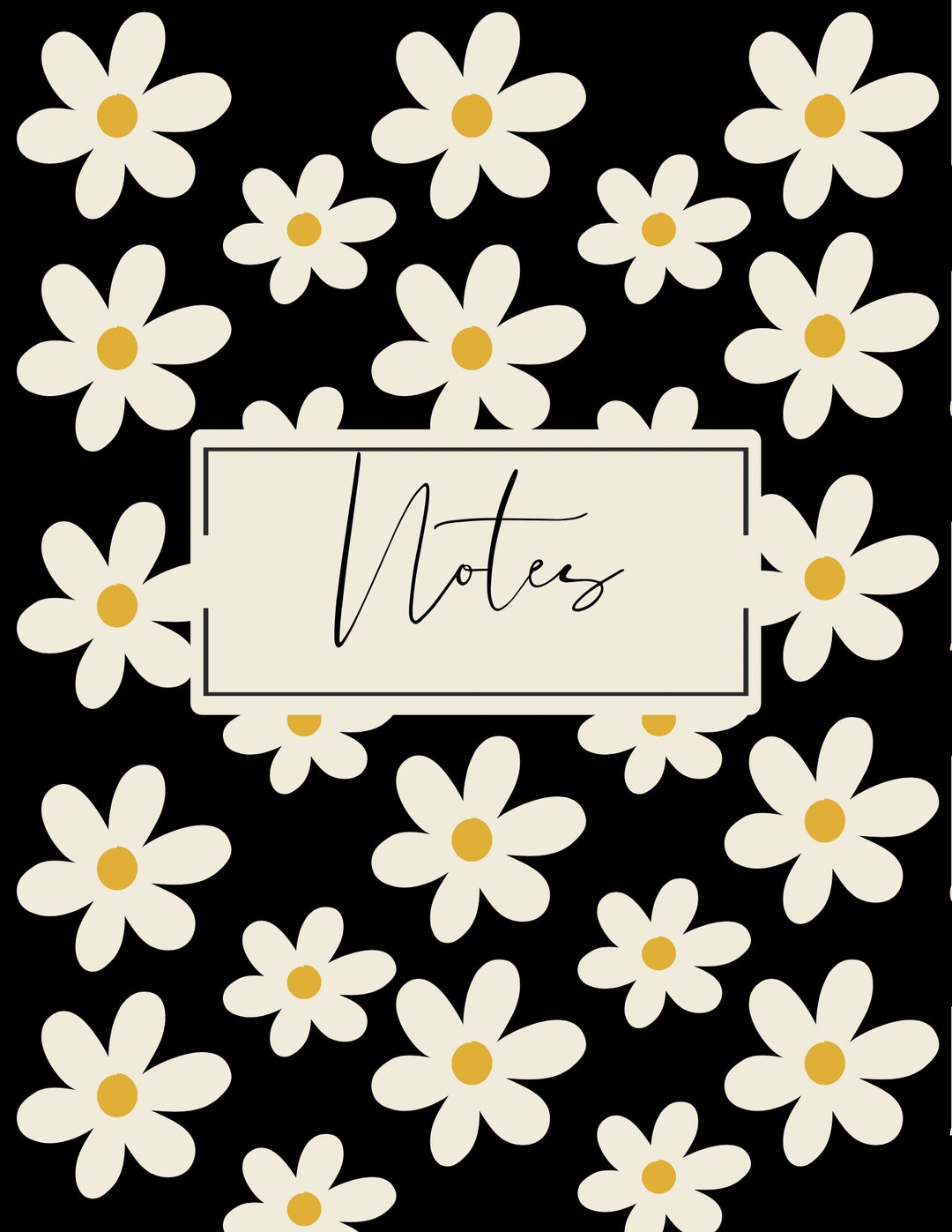 Daisy Notebook Cover Printable - Etsy
