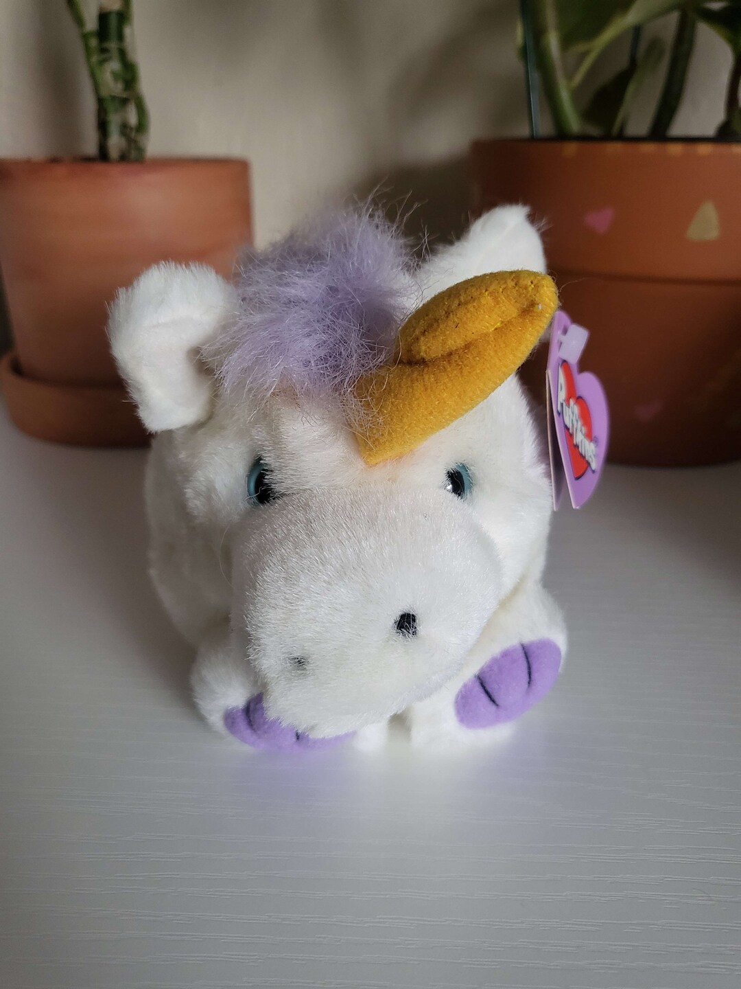 1998 Puffkins magic the Unicorn Vintage Beanbag Plush Toy - Etsy