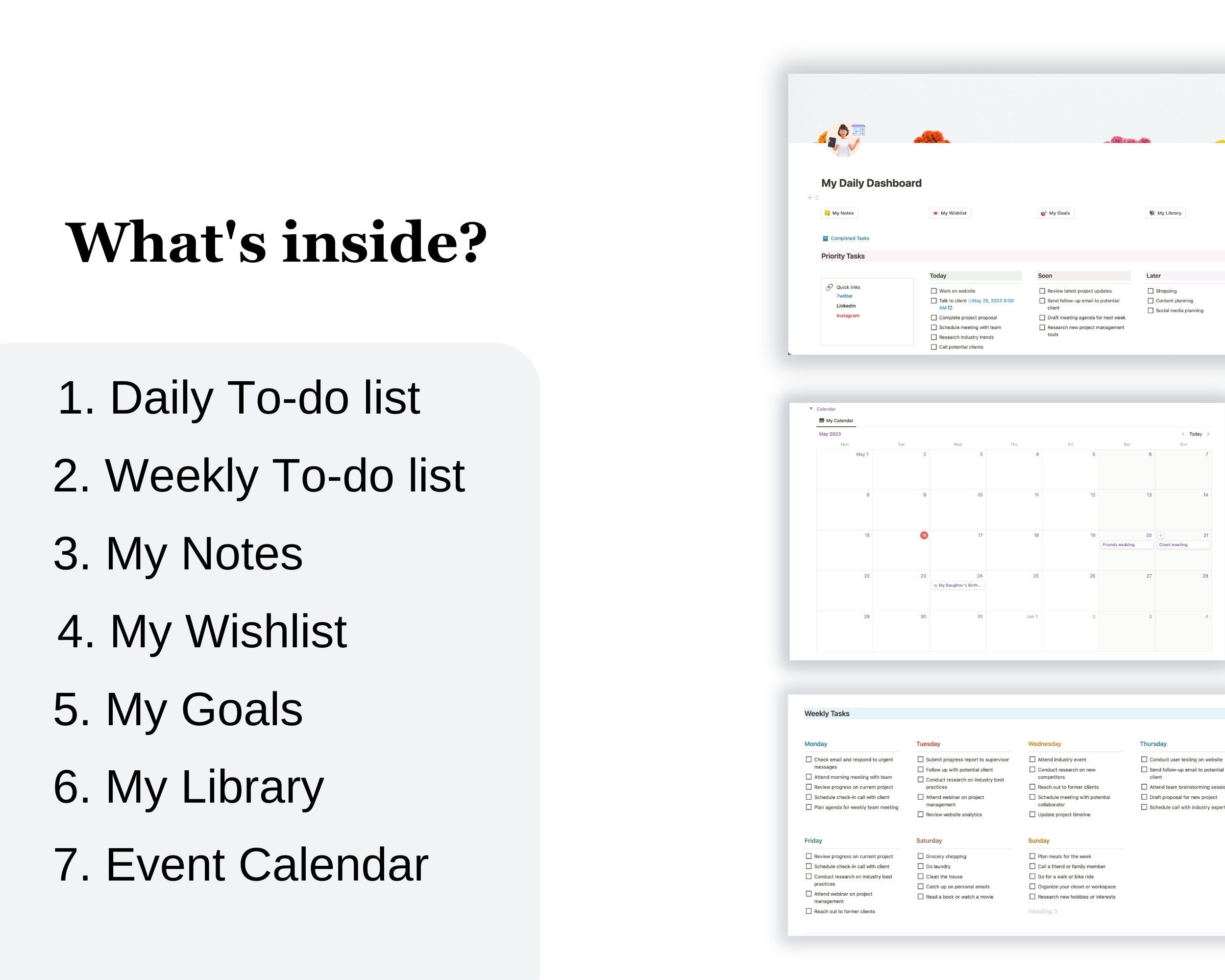 Notion Template, Notion To-do List Template, Notion Task Management ...