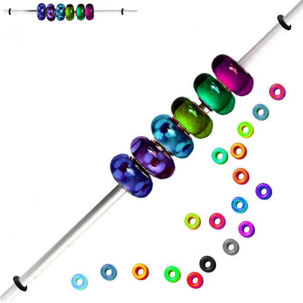 USA 7.8-8 Beads Storage Bar From Merzies Rubber Band Removable Ends ...