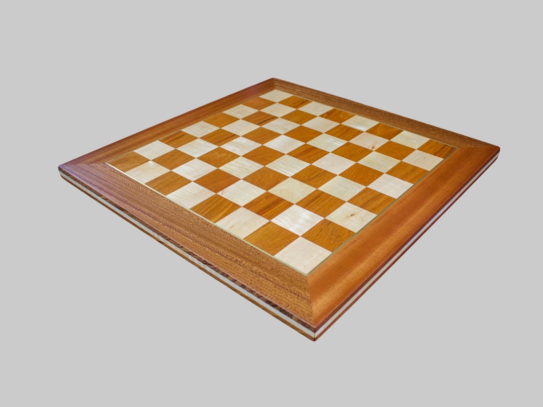 Extra Large Solid Wood Chess Board - 2.5" Squares - Etsy