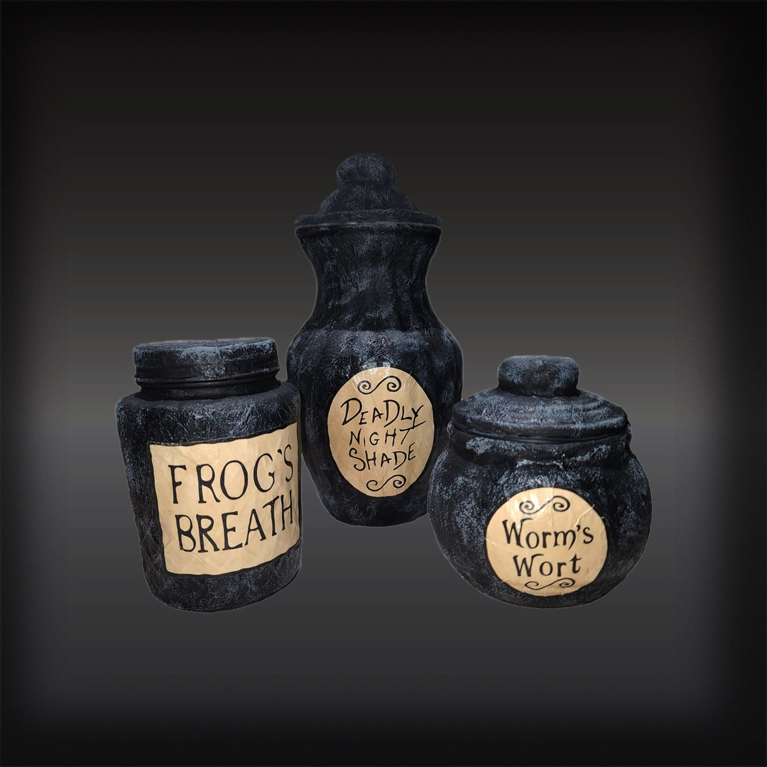 The Nightmare Before Christmas, Large Sally Jars, Deadly Nightshade ...