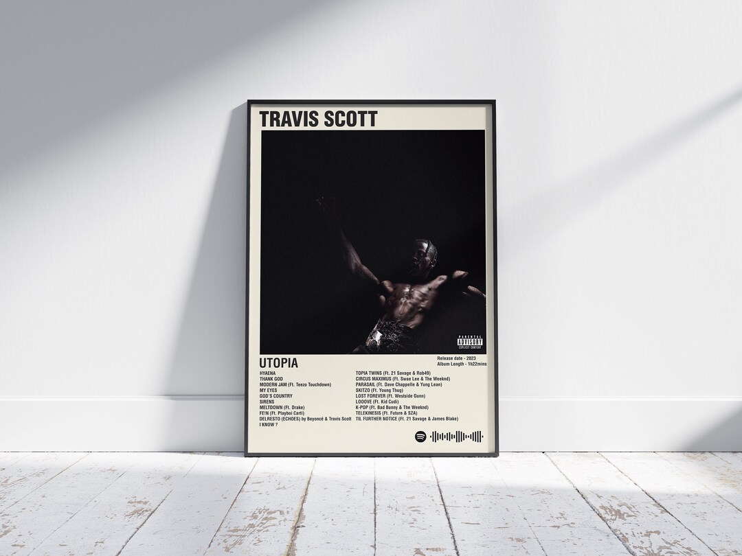 Travis Scott Utopia Poster Travis Scott Poster Utopia Poster - Etsy ...