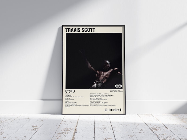 Travis Scott Utopia Poster Travis Scott Poster Utopia Poster - Etsy ...