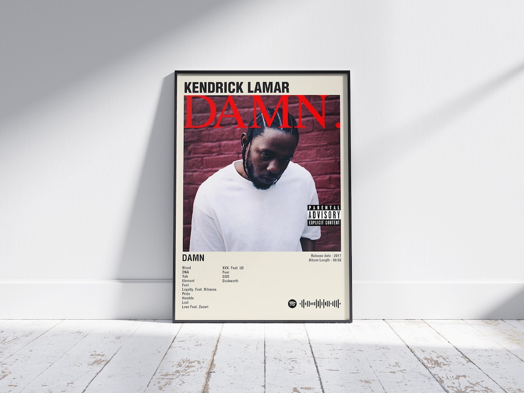 Kenrick Lamar Damn Poster, Kenrick Lamar Poster, Damn Poster - Etsy