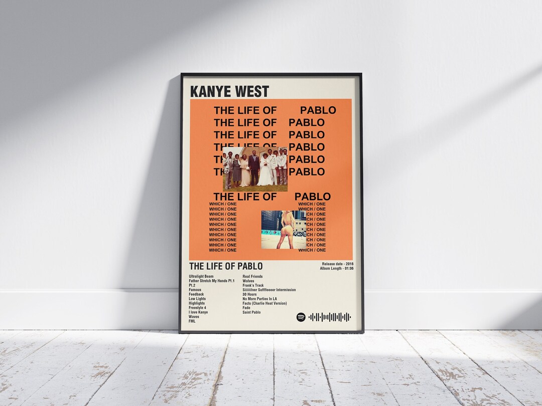 Kanye West the Life of Pablo Poster, Kanye West Poster, the Life of ...