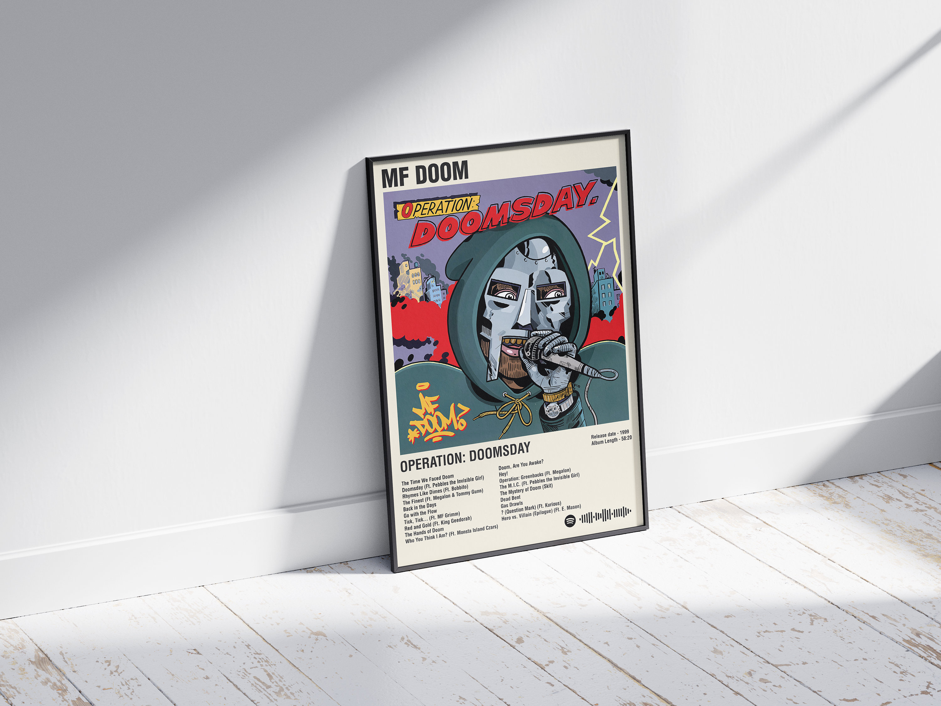 MF DOOM Operation: Doomsday Album Poster - Etsy