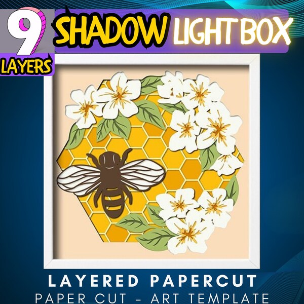 Bee Shadow Box - Etsy