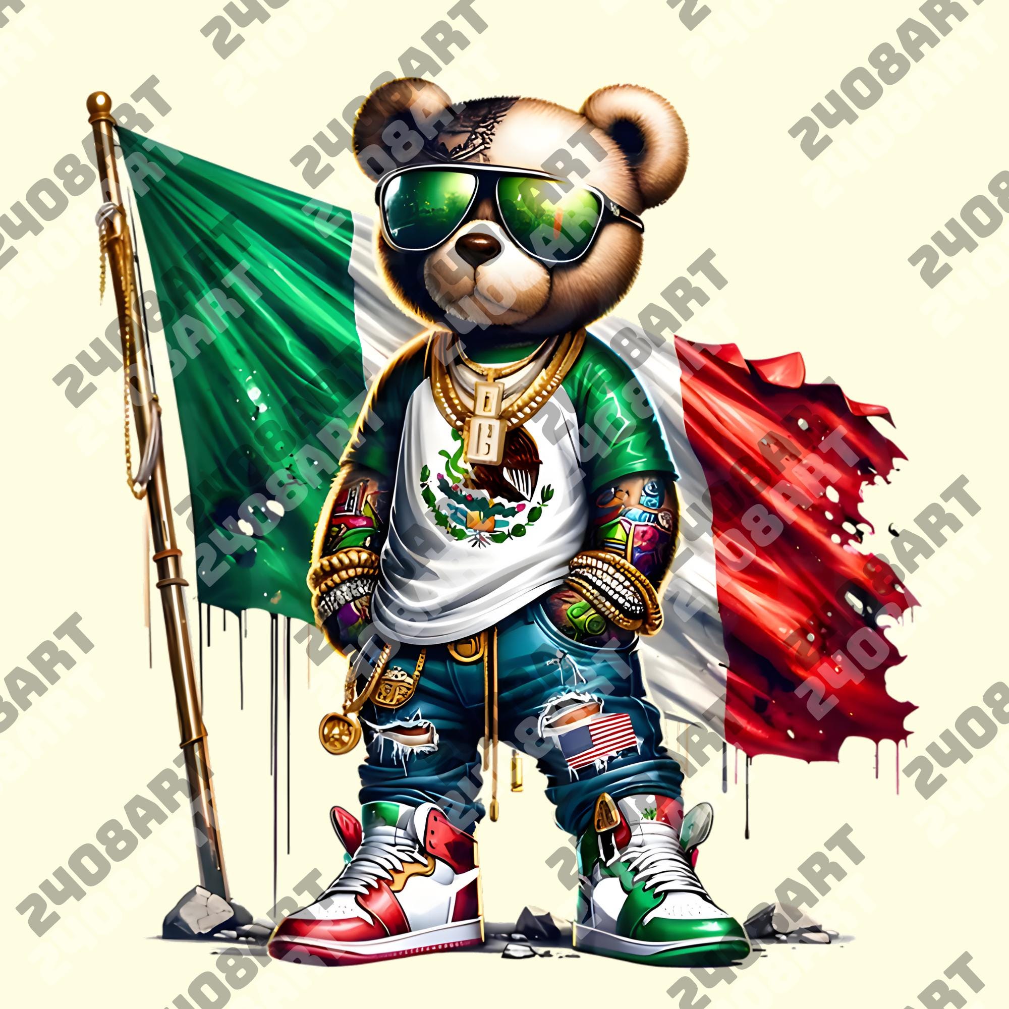 Mexico Flag Teddy Png, Mexican Day Png, Cartoon Bear Png, Mexican Flag ...
