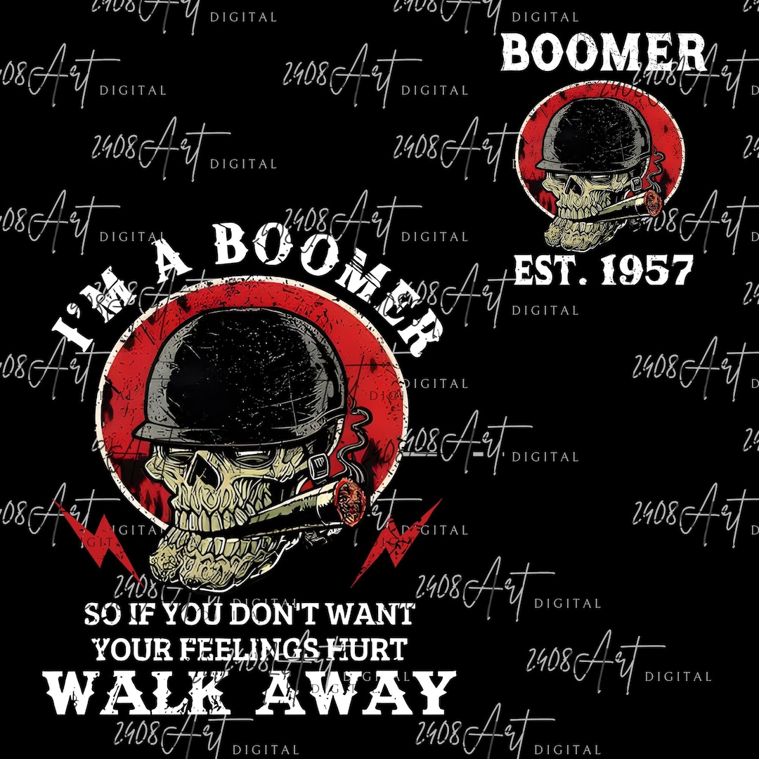 Customize Baby Boomer PNG, Custom Year Baby Boomer Generation SVG ...