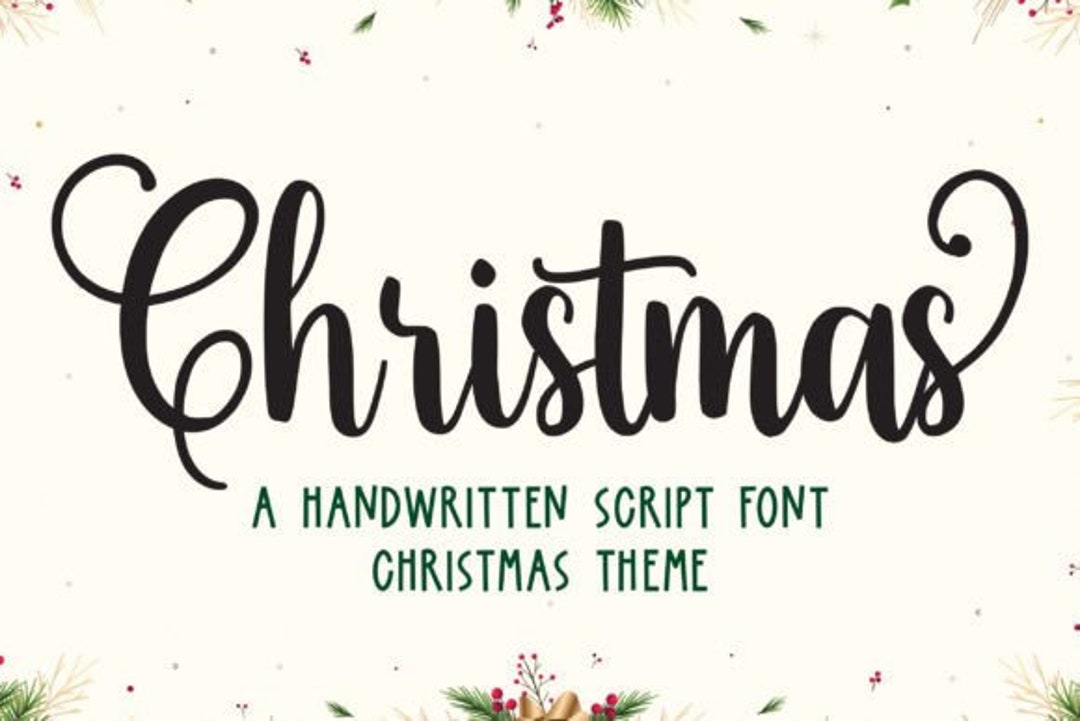 Christmas Font, Fancy Font, Brush Font, Calligraphy Font,modern Font ...