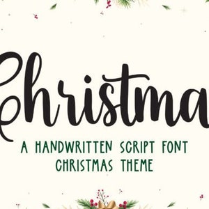 Christmas Font, Fancy Font, Brush Font, Calligraphy Font,modern Font ...
