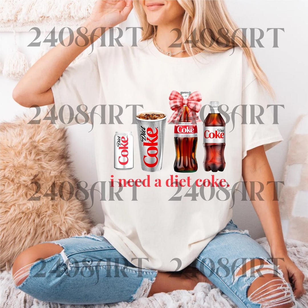 Diet Coke PNG, Diet Coke Lover PNG, Diet Coke Coquette PNG, Gift for ...