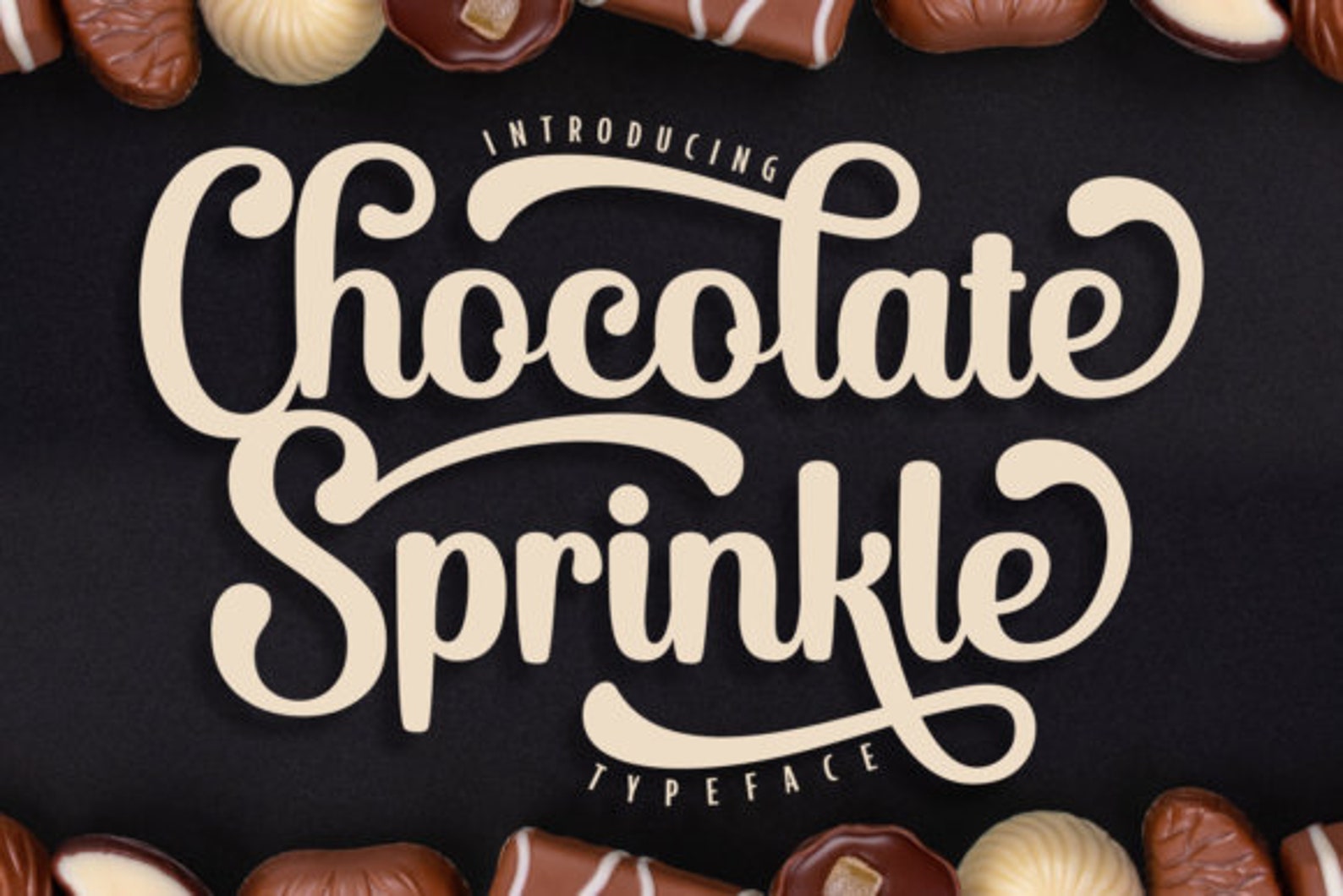 Chocolate Sprinkle Font, Unique Handwritten Font, Classic Serif Font, Retro Calligraphy Font ...