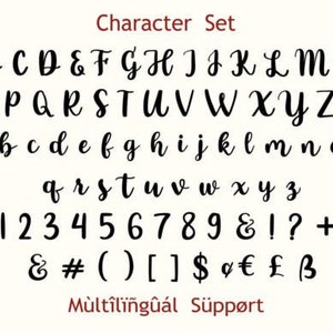 Girly Font, Fancy Font, Brush Font, Calligraphy Font,modern Font ...