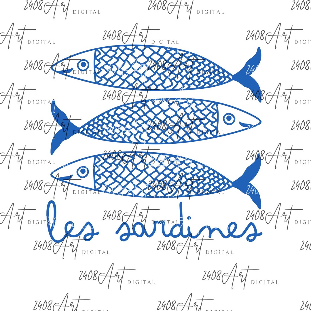 Les Sardines Fisherman PNG, Seafood Lover SVG, Sardine Tinned Fish ...