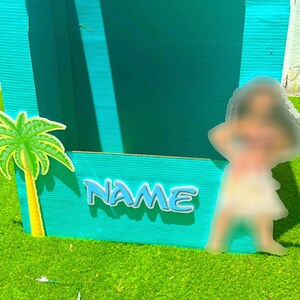 Moana Photo Booth, Birthday Photo Box, Silver Curtains Include ...
