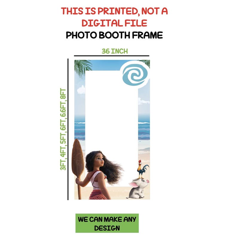 Moana Photo Booth - Etsy