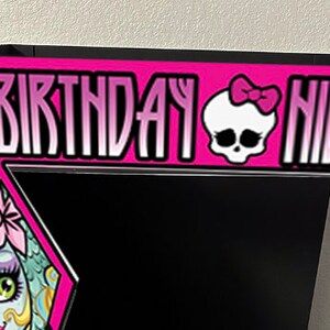 Birthday High Photo Booth, Birthday Photo Box, Monster - Etsy