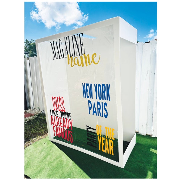 Custom Magazine Photo Booth - Etsy