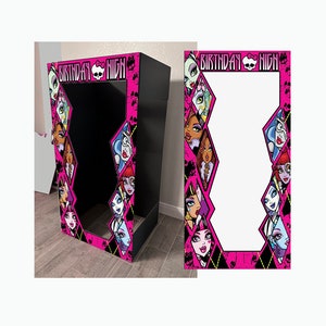 Birthday High Photo Booth, Birthday Photo Box, Monster - Etsy