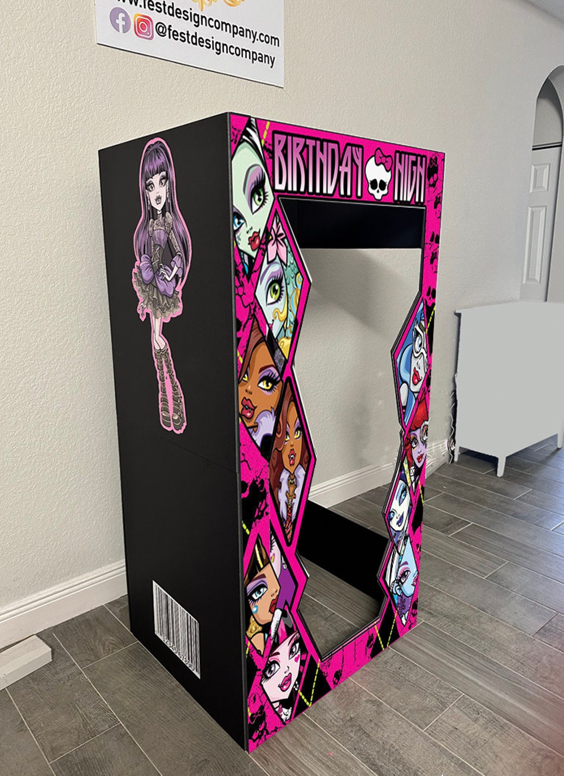 Birthday High Photo Booth, Birthday Photo Box, Monster - Etsy