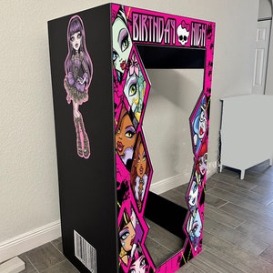 Birthday High Photo Booth, Birthday Photo Box, Monster - Etsy