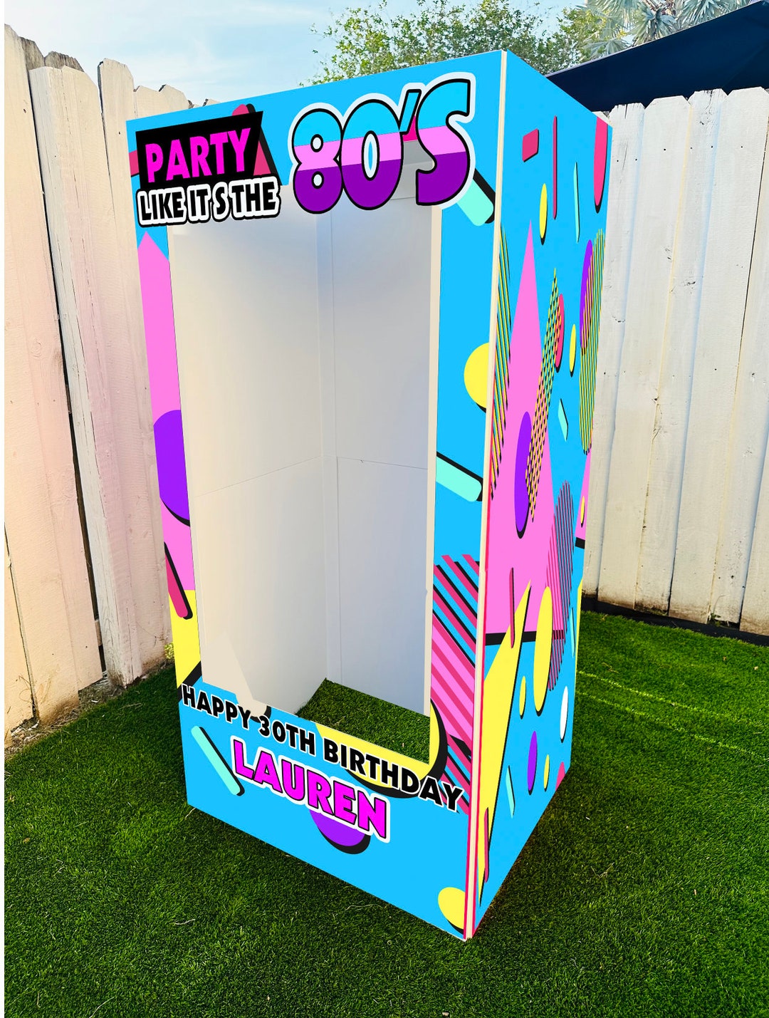 Party Like It's the 80's, Happy Birthday 30th Birthday, Custom Name ...