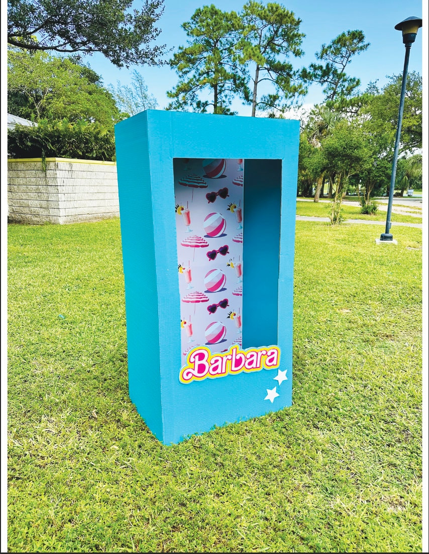 4ft, 5ft and 6ft Tall, Turquoise Photo Booth, Photo Box , Custom Name ...
